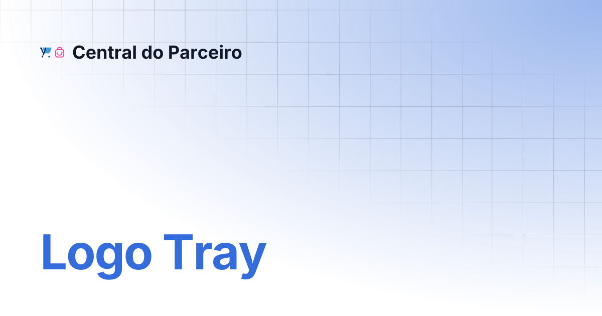Logo Tray | Guia de Design | Central do Parceiro